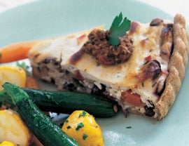 Mediterranean Tofu and Olive Quiche Recipe