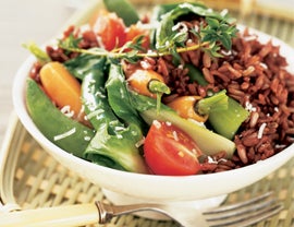 Wehani Rice with Garden Vegetables Recipe