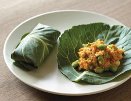 Ginger-Miso Yam Wraps Recipe