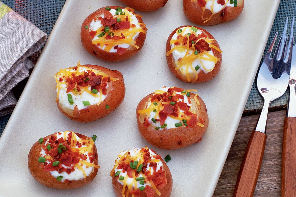 Mini Loaded Red Potatoes Recipe