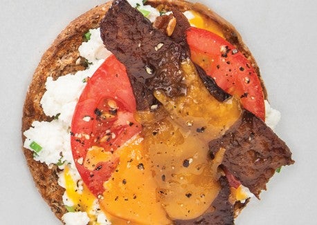 Cheesy English Muffin Stacks Recipe