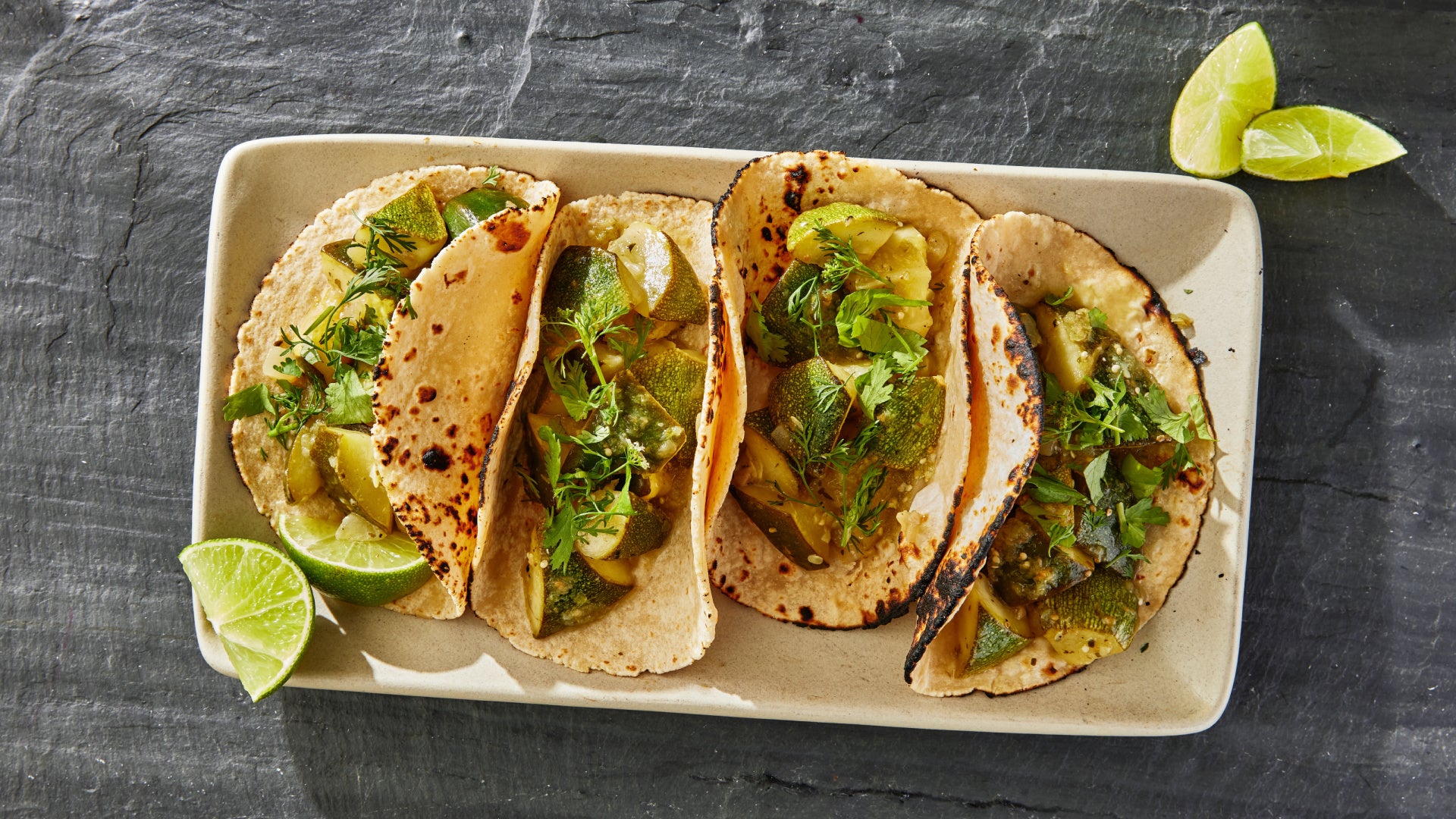 Zucchini Tacos with Salsa Verde Recipe