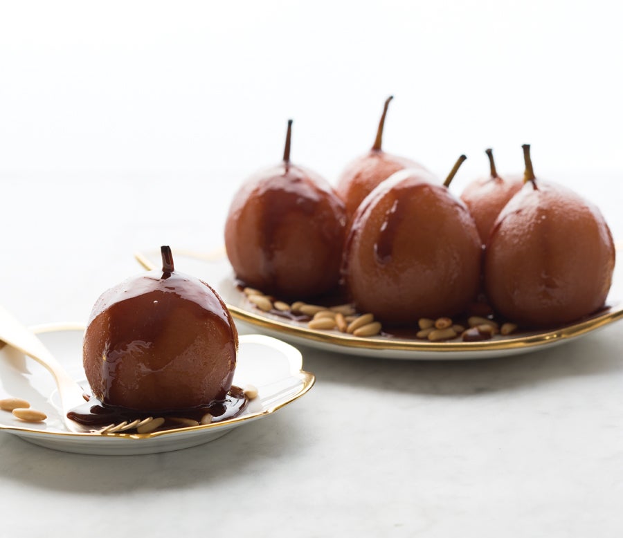 Honey-Poached Asian Pears Recipe