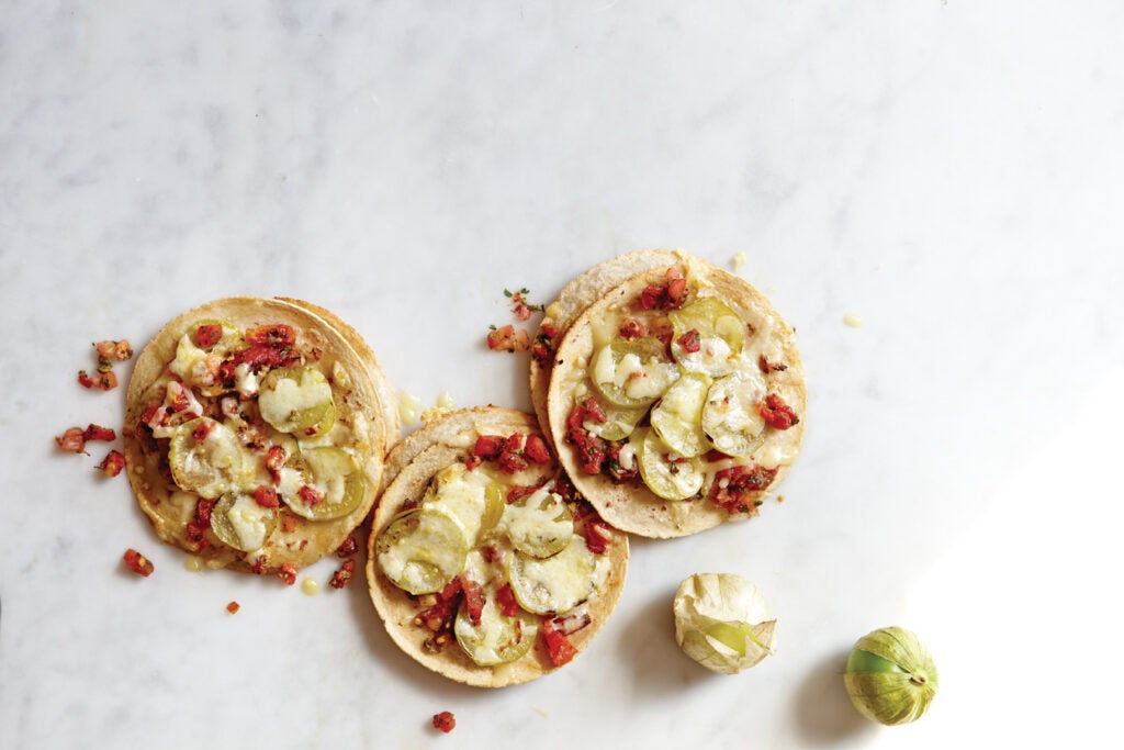 Tomatillo Pizza-dillas Recipe