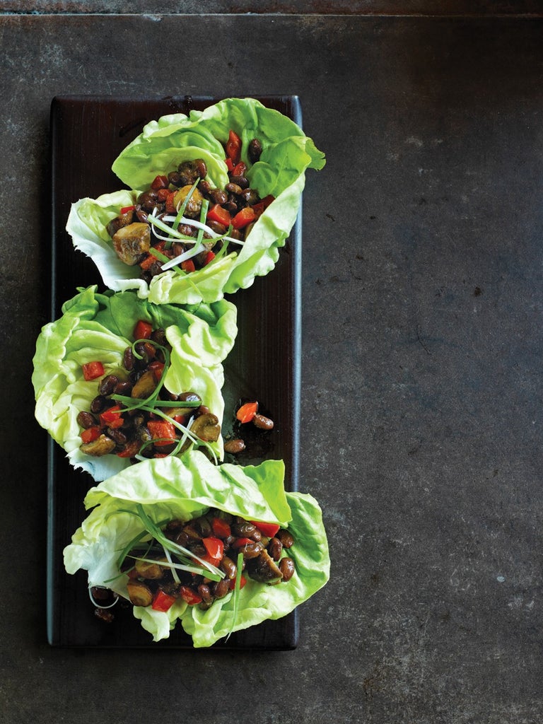 Black Soybean and Hoisin Lettuce Wraps Recipe