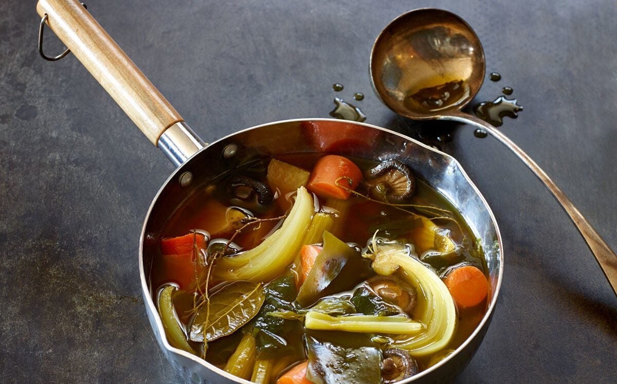 Vegan Mushroom and Kombu Broth Recipe