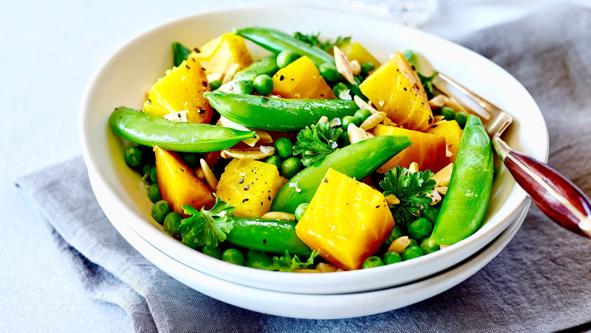 Three Green Peas and Golden Beets Medley Recipe